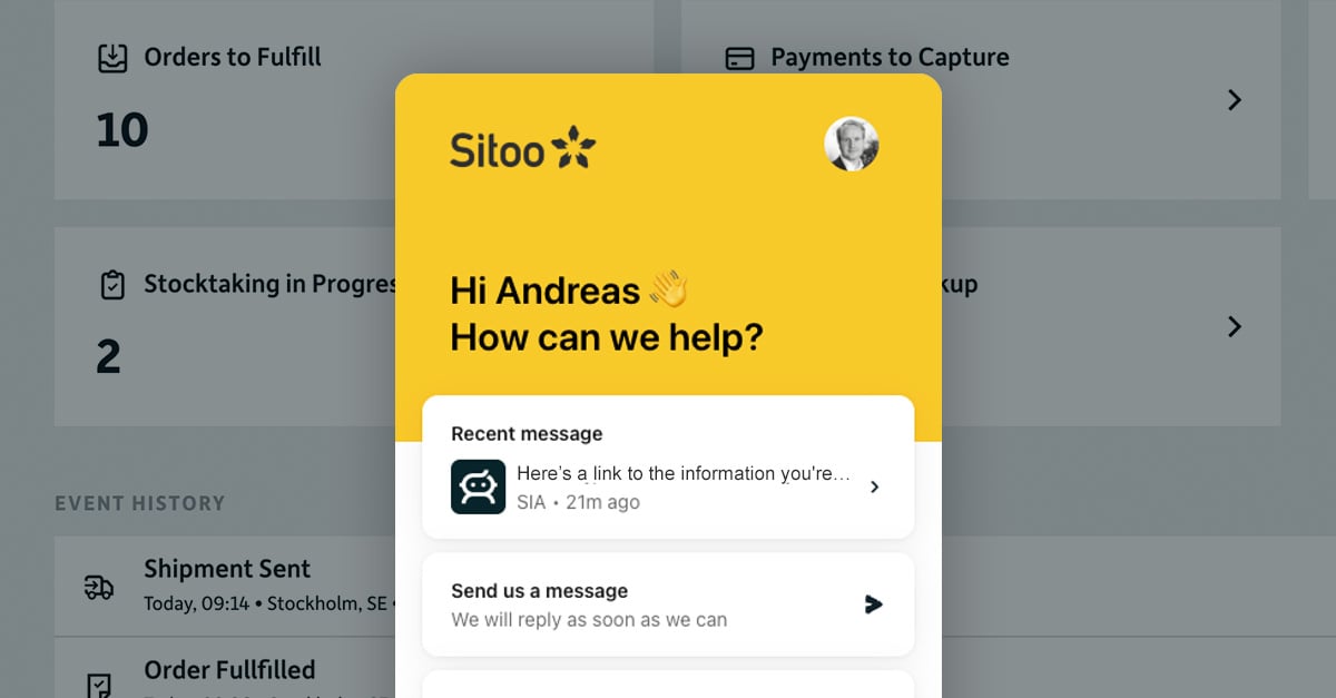 Contact Sitoo Support
